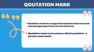 Types of Punctuations and When to Use Them Education Presentation in ...