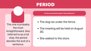 Types of Punctuations and When to Use Them Education Presentation in ...