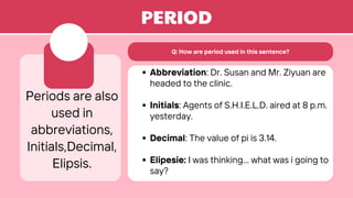 Types of Punctuations and When to Use Them Education Presentation in ...