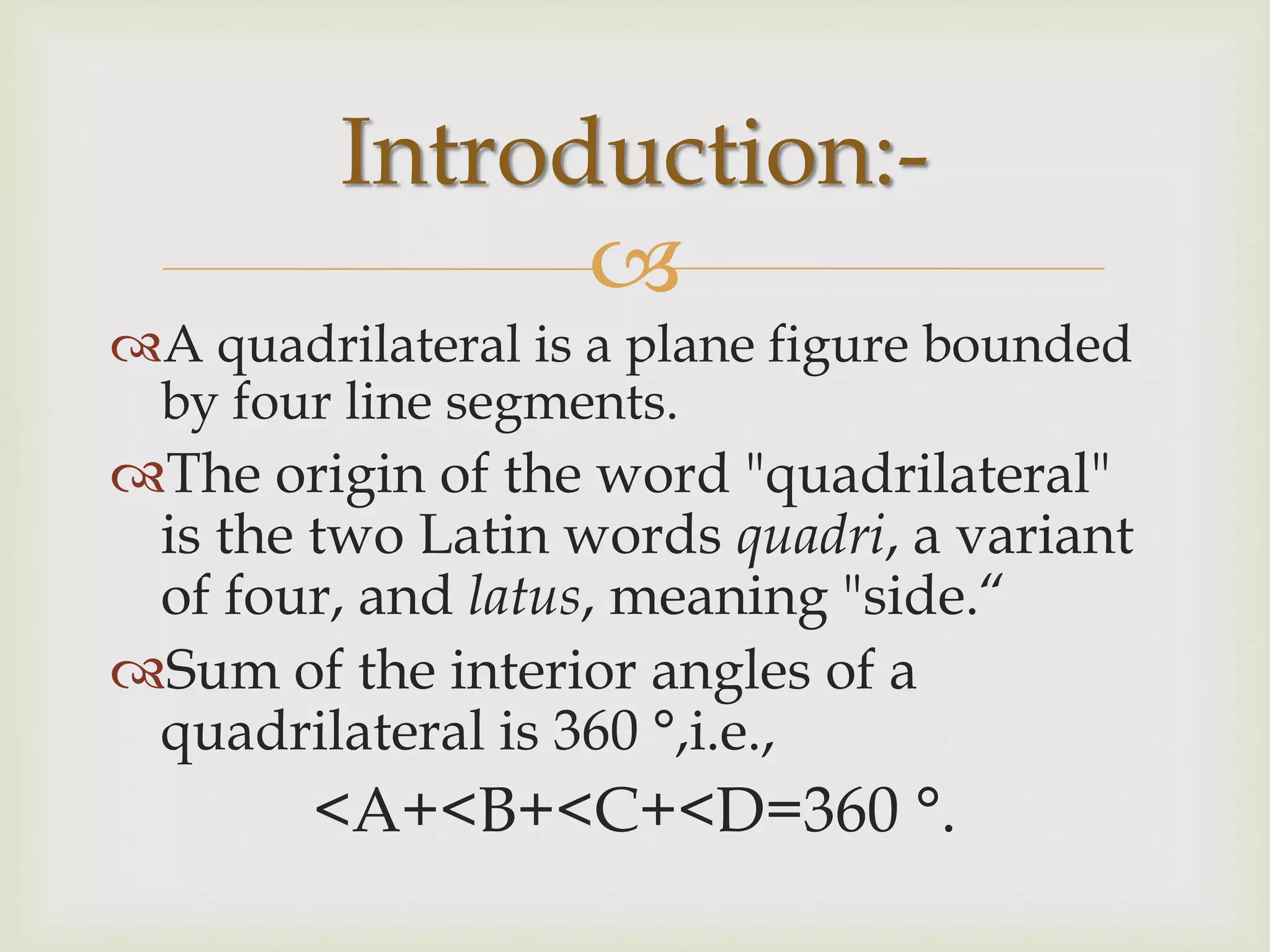 Types of quadrilateral by pratik pathak | PPTX