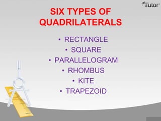 Types of Quadrilatrals | PPTX