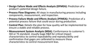 The 5 core tools are recognized as standard quality tools for the ...