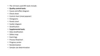 The 5 core tools are recognized as standard quality tools for the ...