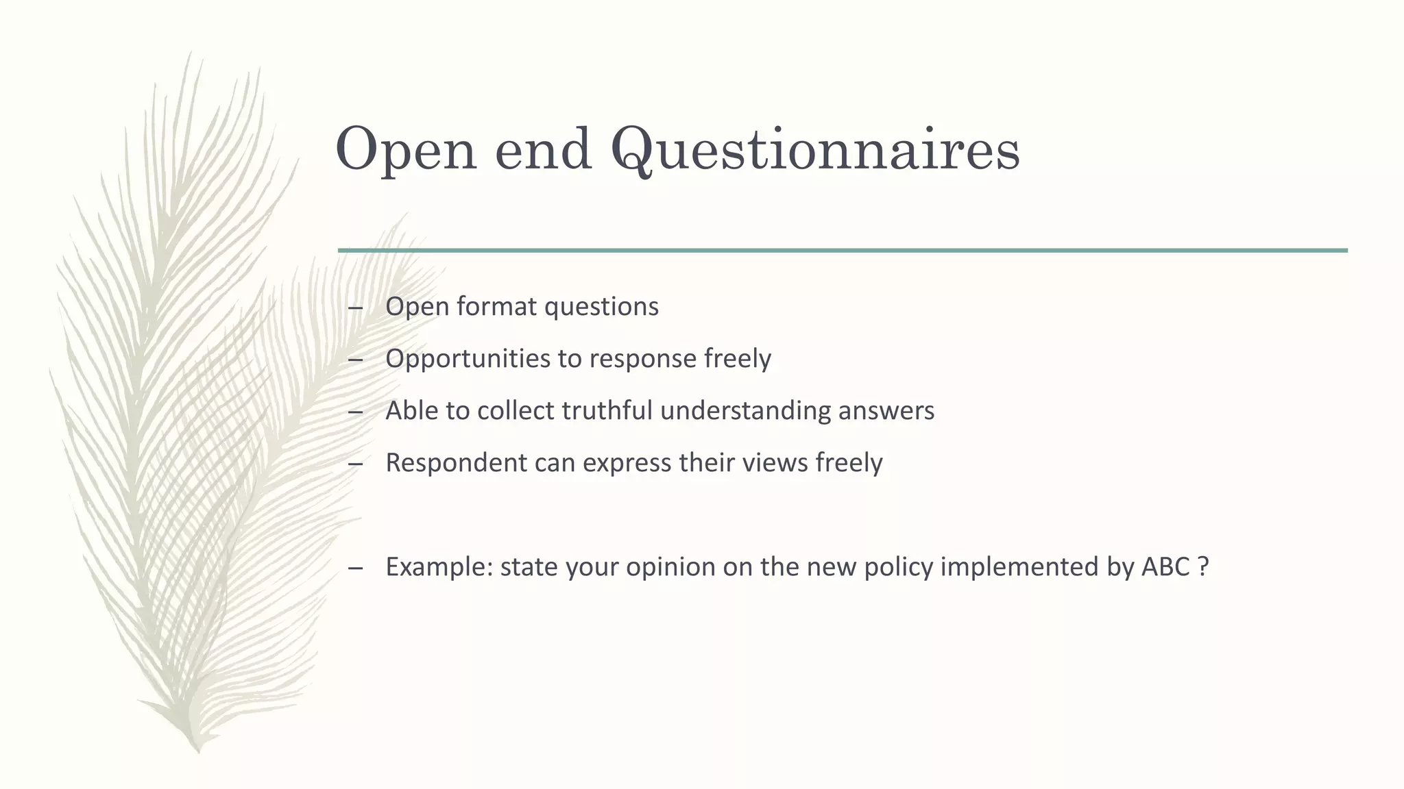 Types of Questionnaire | PPTX