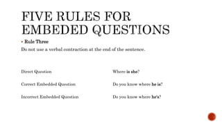 Types of questions | PPTX