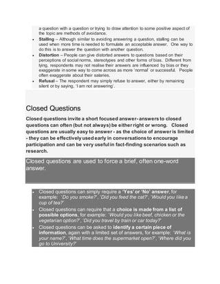 Types of questions and requests in different contexts | PDF