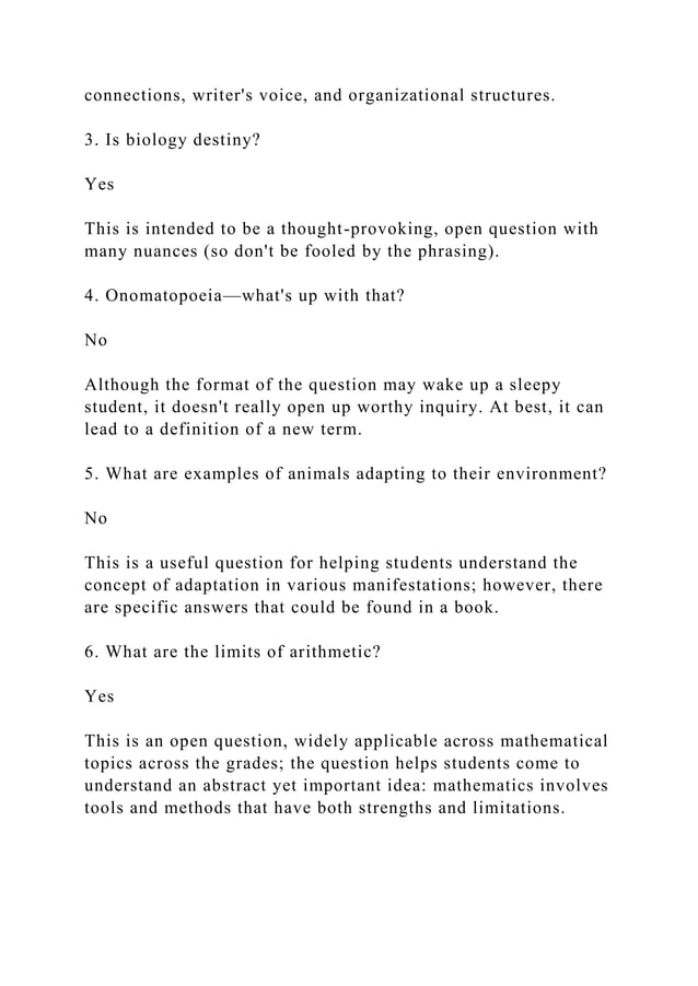 Types Of QuestionsIntro to Critical Thinking Types of Questions.docx