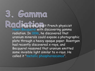 Types of radiation | PPTX