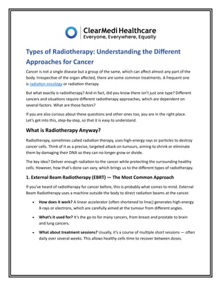 Types of Radiotherapy Understanding the Different Approaches for Cancer.pdf
