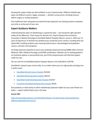 Types of Radiotherapy Understanding the Different Approaches for Cancer.pdf
