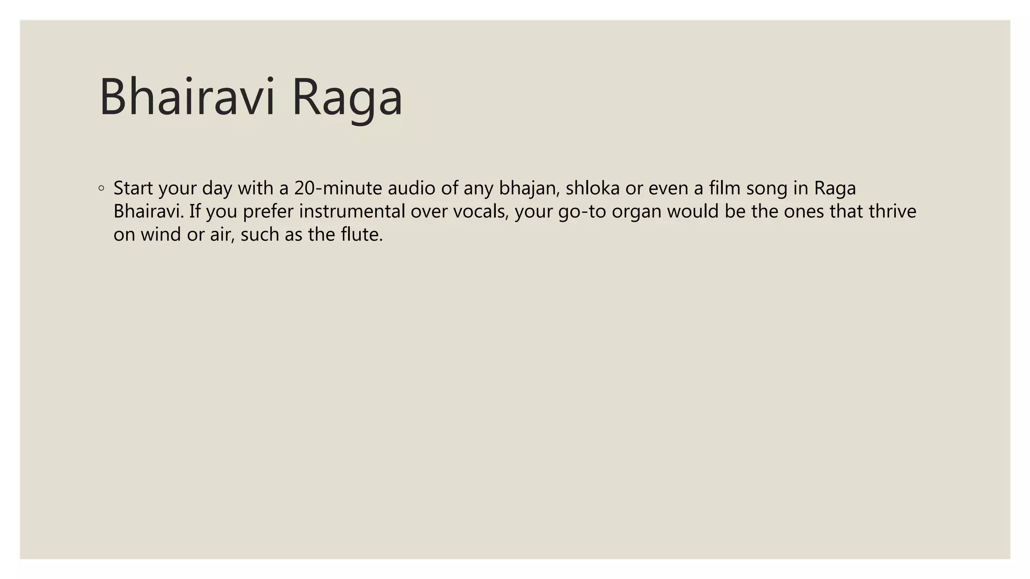 Types of ragas and its benefits | PPTX