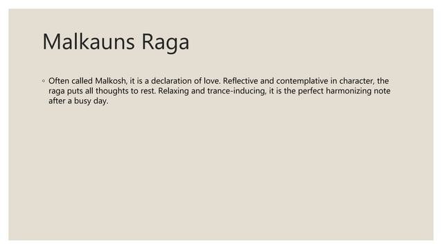 Types of ragas and its benefits | PPTX