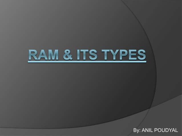 Types of ram | PPT