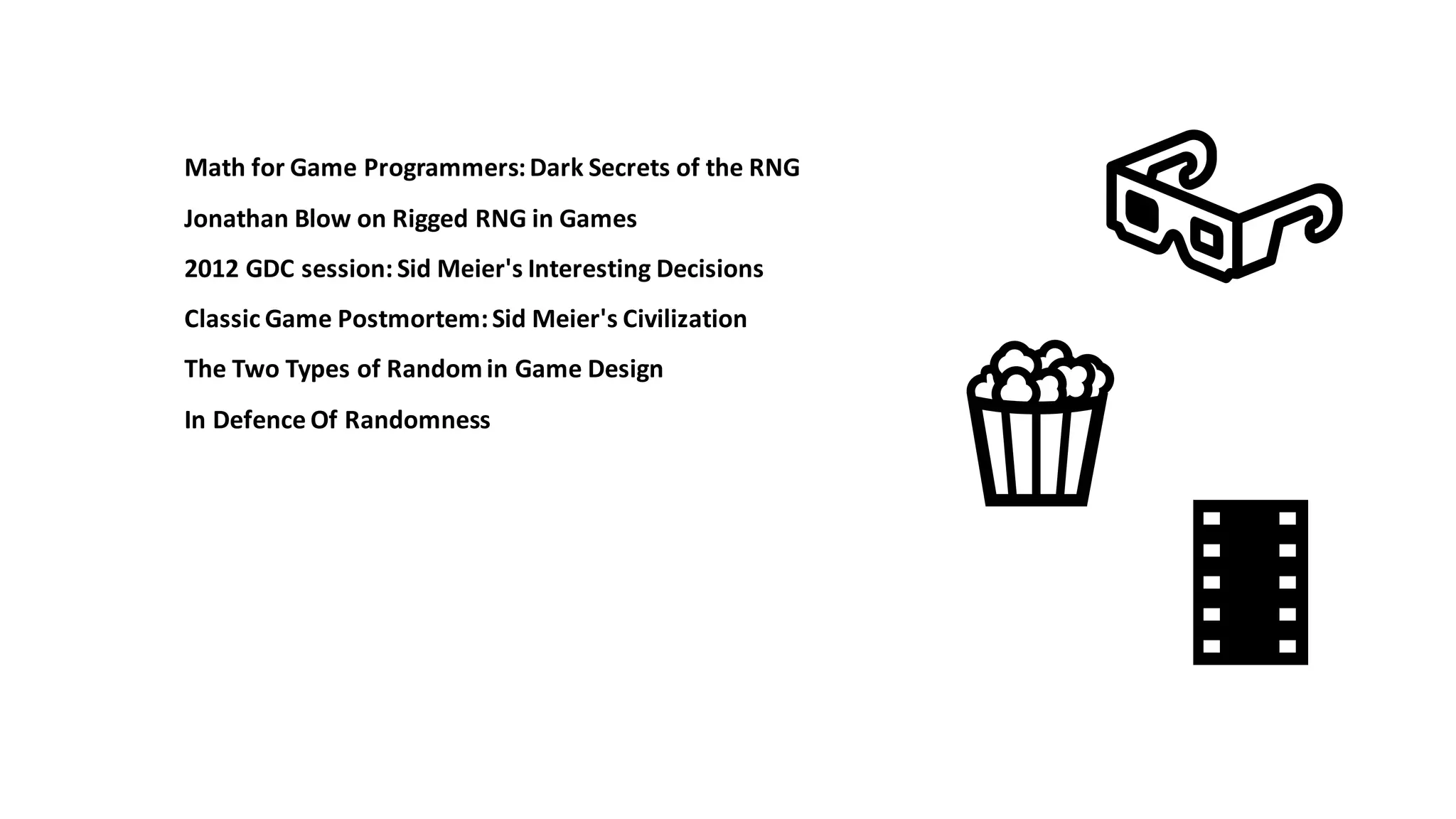Types of Randomness in Game Design - Rapid Talks - December 2020 | PPT