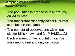 Types of random sampling | PPTX