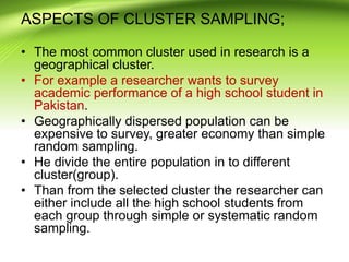 Types of random sampling | PPTX