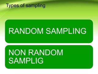 Types of random sampling | PPTX