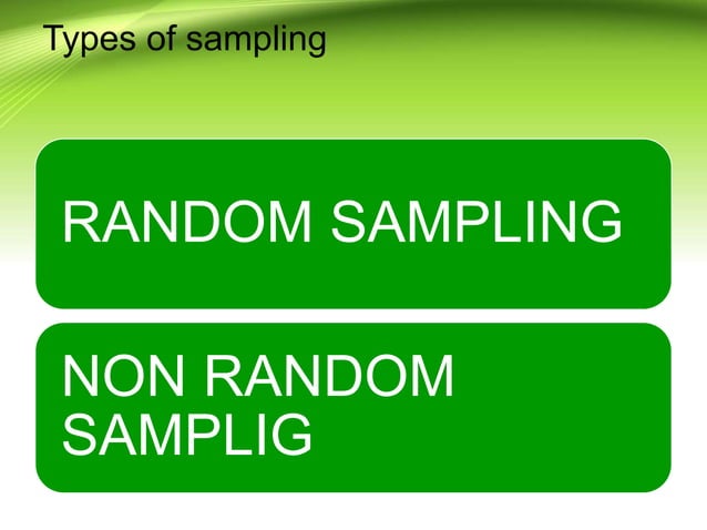 Types of random sampling | PPTX