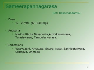Types of rasakalpas in Rasashastra | PPT