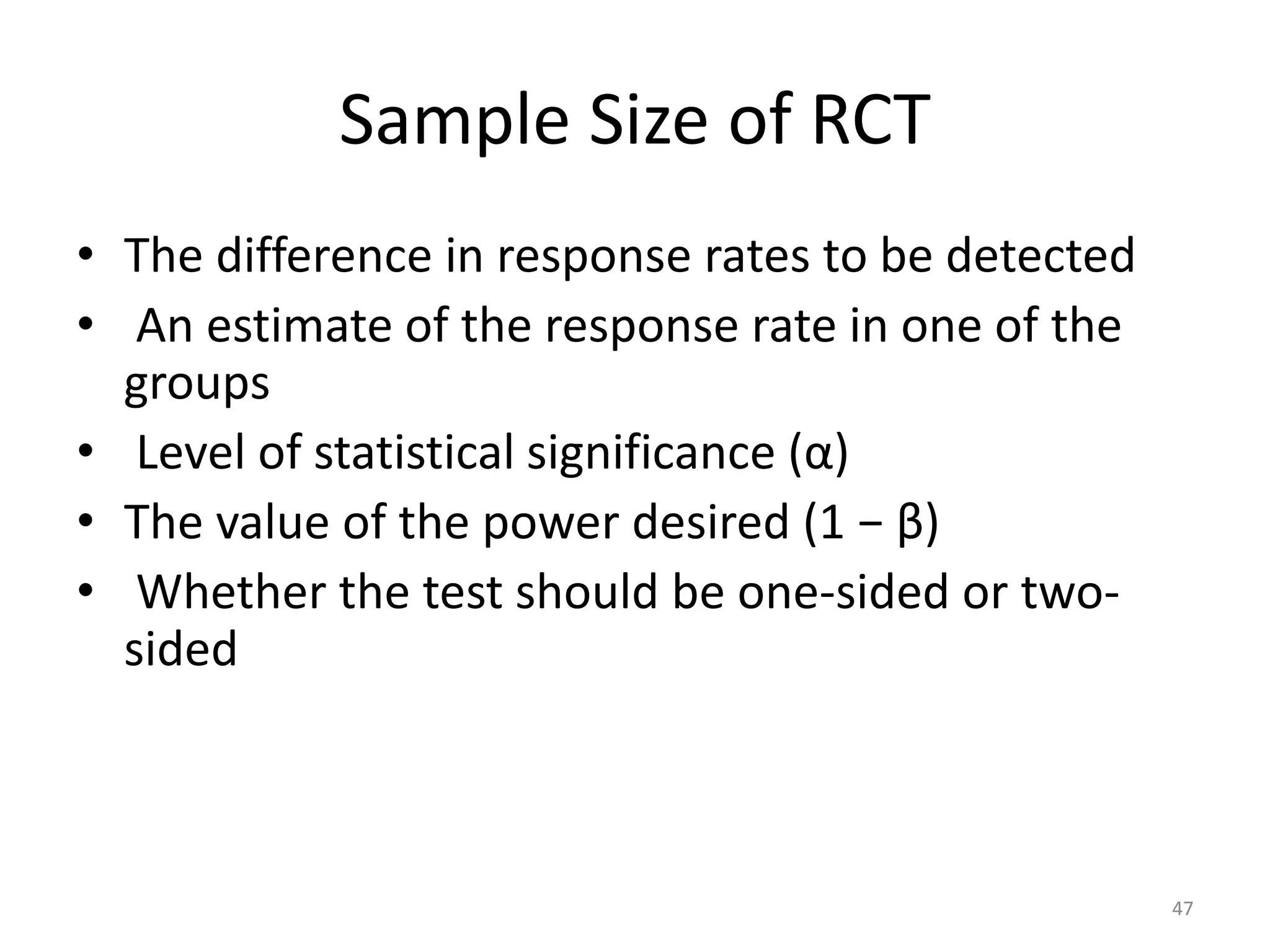 Types of rct concepts and application | PPTX