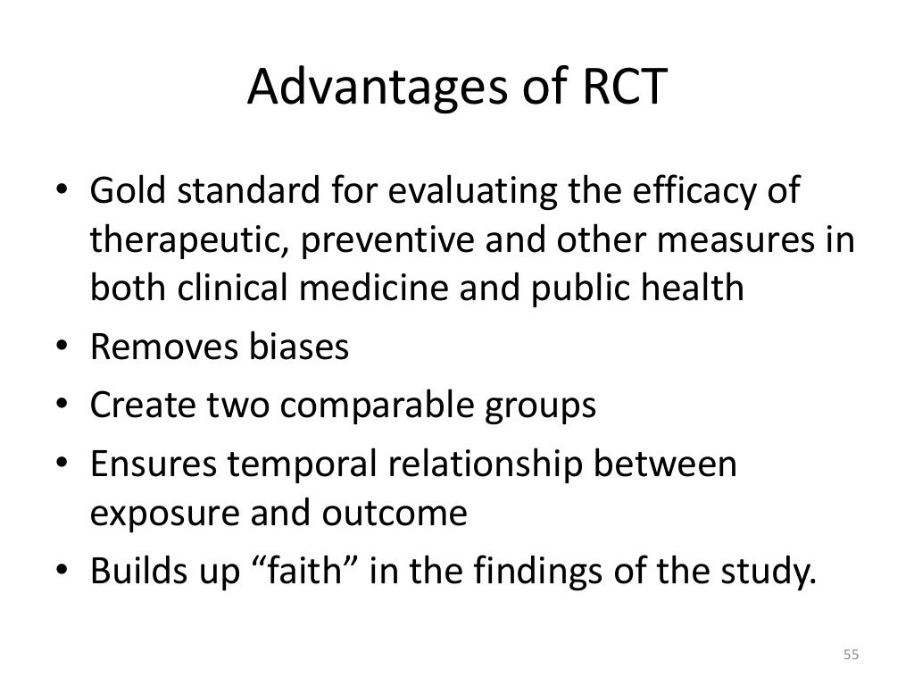 Types of rct concepts and application