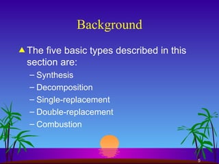Types Of Reactions | PPT