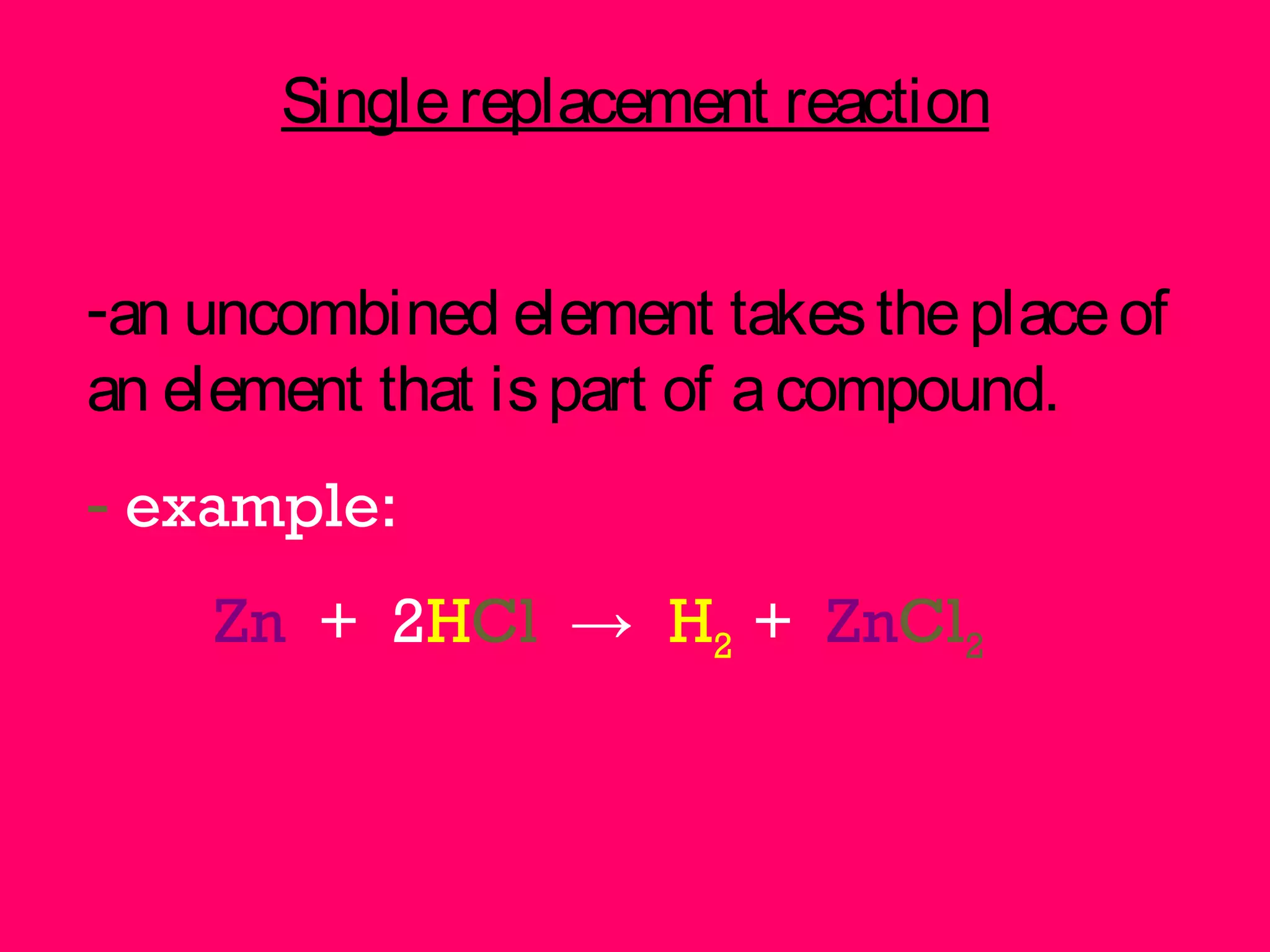 Types of reactions | PPT