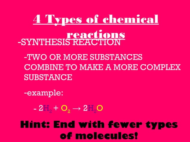 Types of reactions | PPT