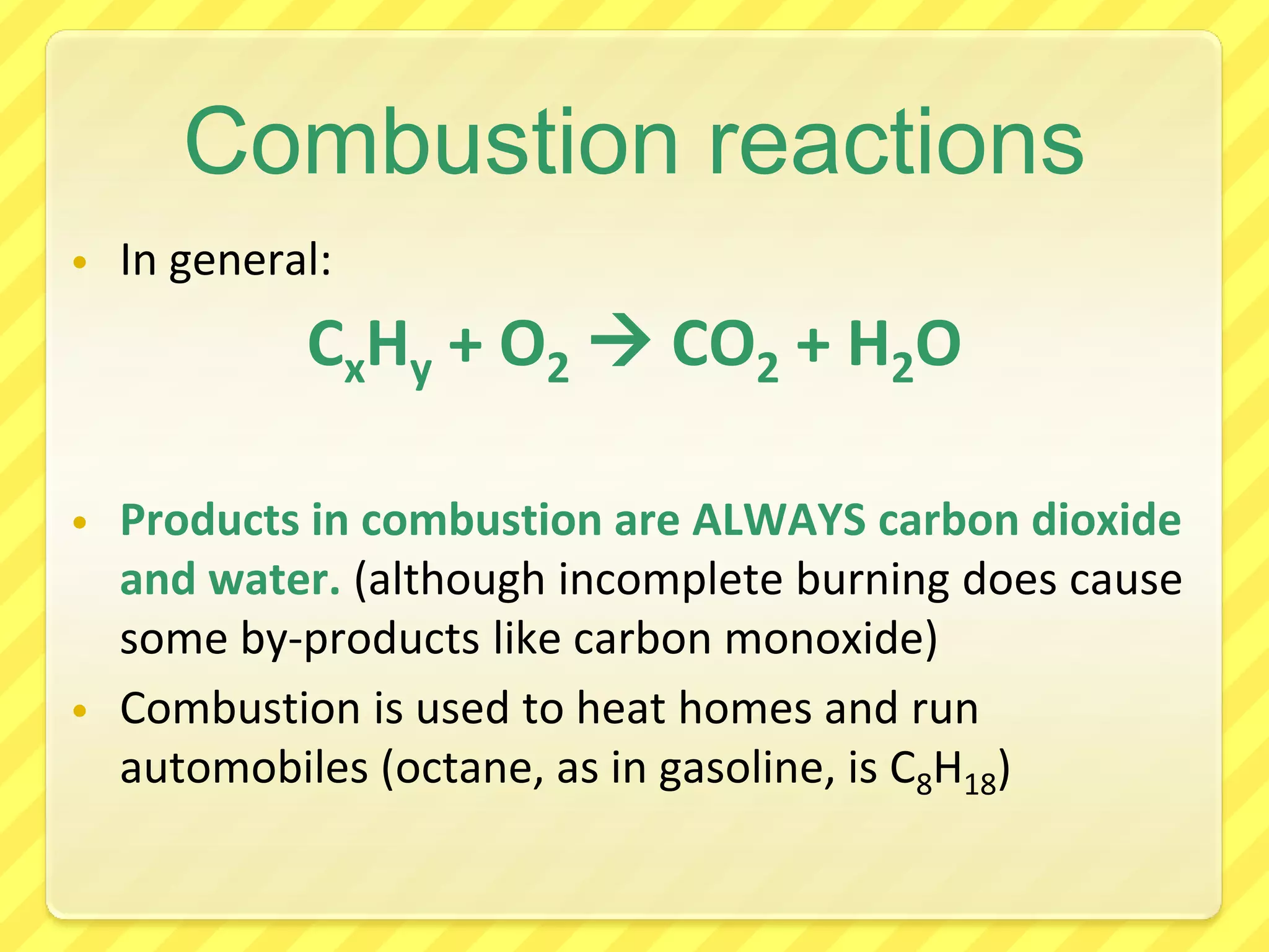 Types of reactions year 10 | PPTX
