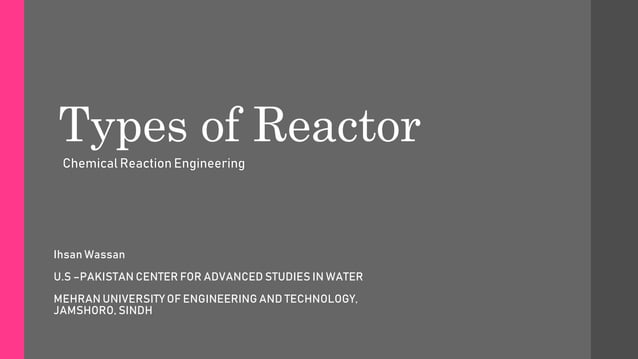 Types of reactor | PDF | Chemistry | Science