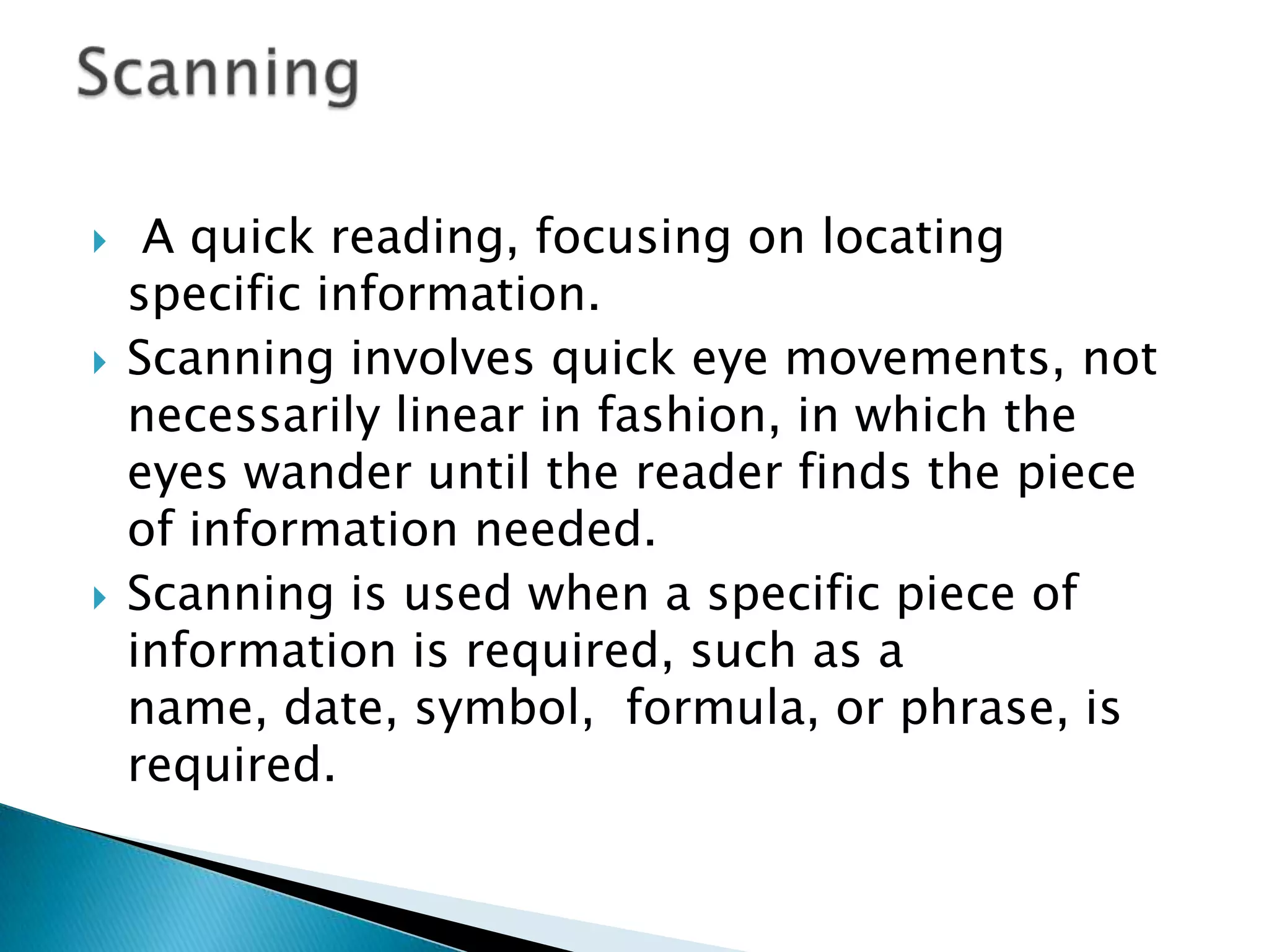 TYPES OF READING | PDF
