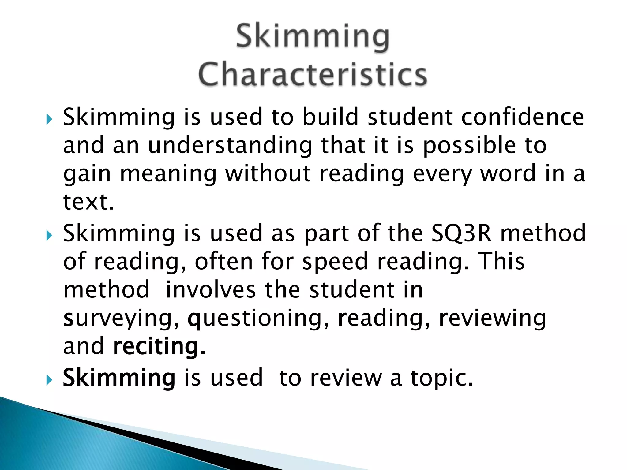 TYPES OF READING | PDF