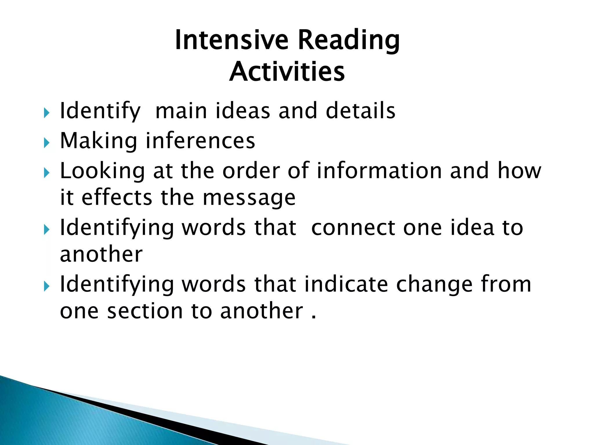 TYPES OF READING | PDF