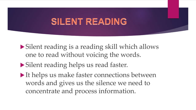 Types of reading | PPTX