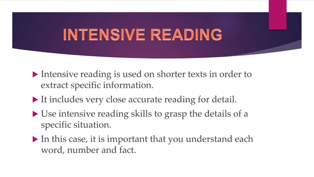 Types of reading | PPTX