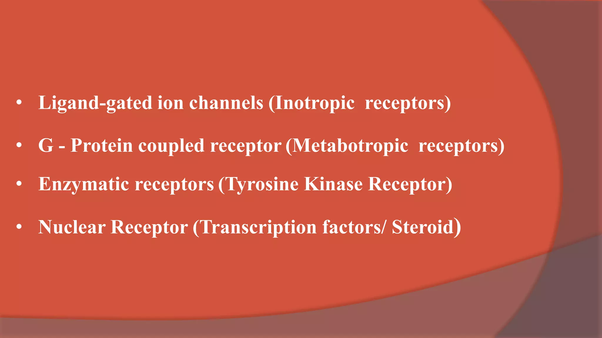 Types of receptor | PPTX