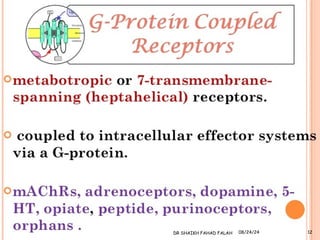 TYPES OF RECEPTORS by dr fahad KGMC peshawar | PPT