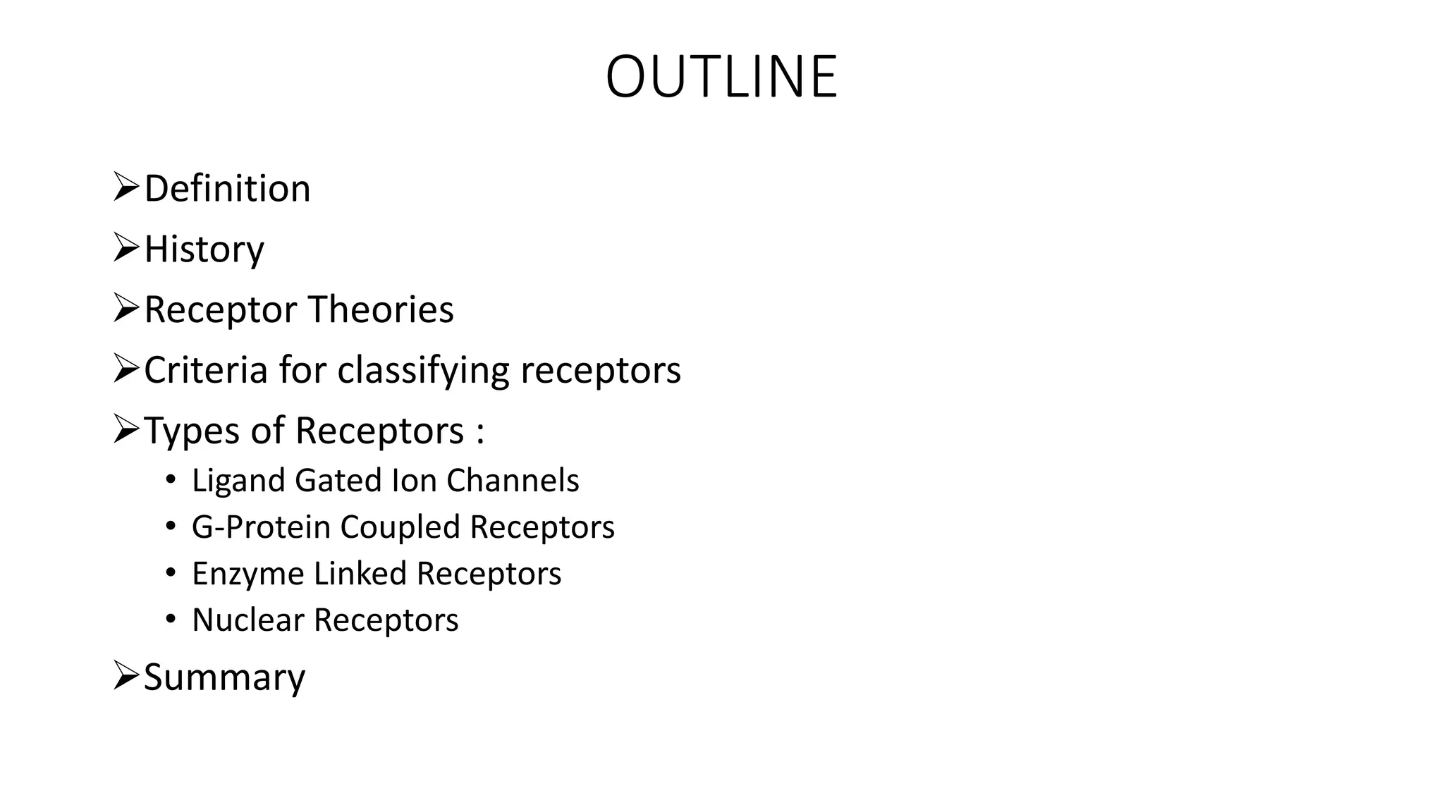 Types of receptors | PPTX