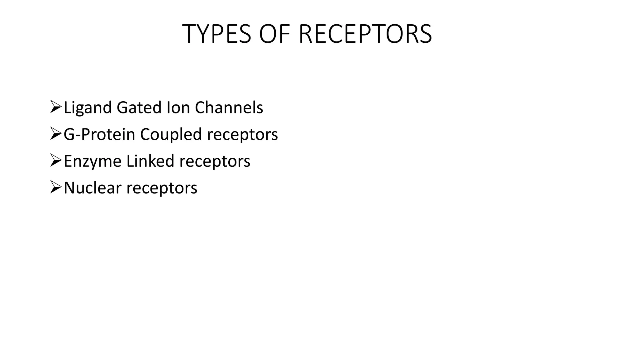 Types of receptors | PPTX