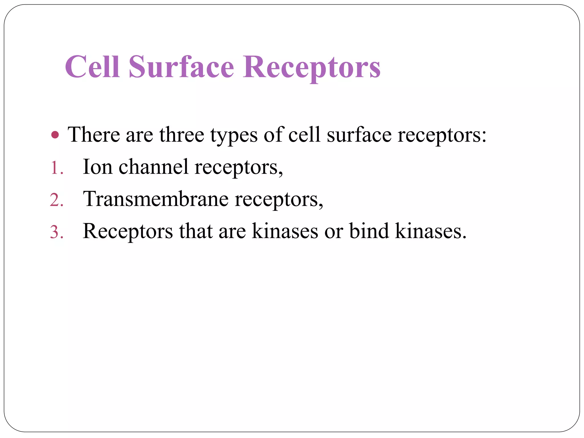 TYPES OF RECEPTORS | PDF | Endocrine and Metabolic Diseases | Diseases ...