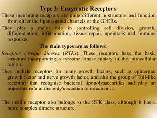 Types of receptor signal transduction pathways | PPTX