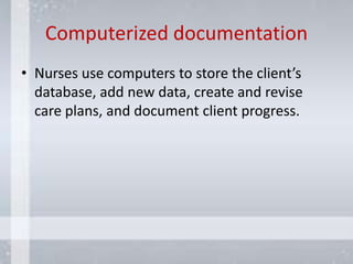 Types of records and common record keeping forms & computerized ...