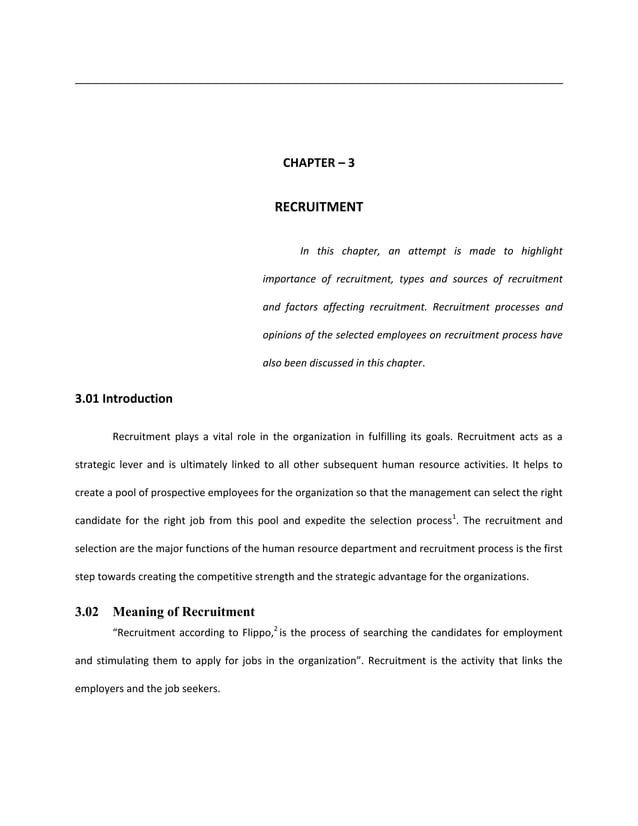 Types of recruitment | PDF