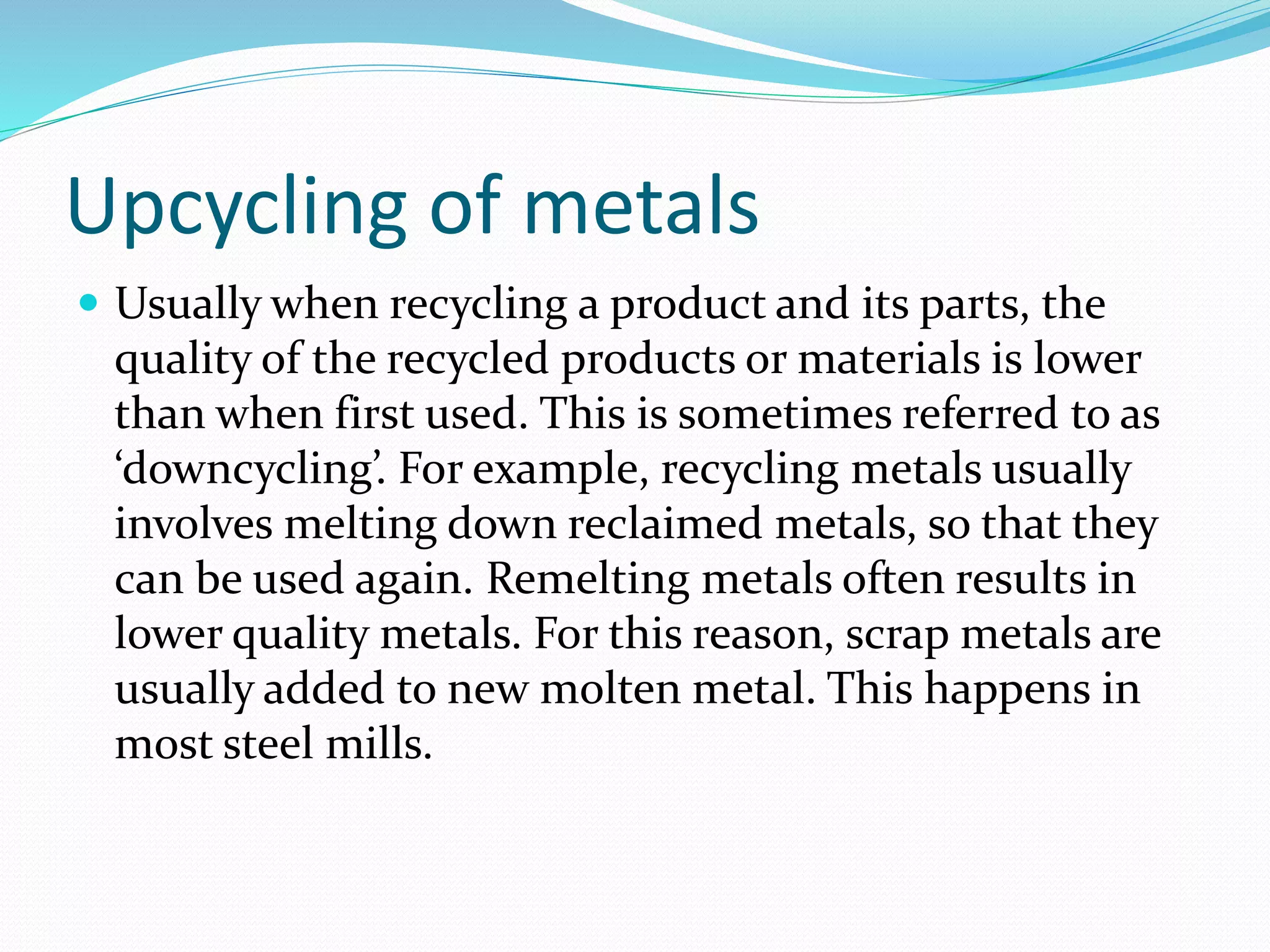 Types of recycling | PPTX