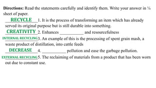 TYPES OF RECYCLING.pptx