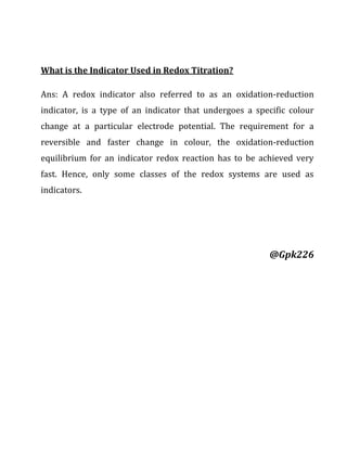 Types of Redox Titration & Principles and Applications.pdf