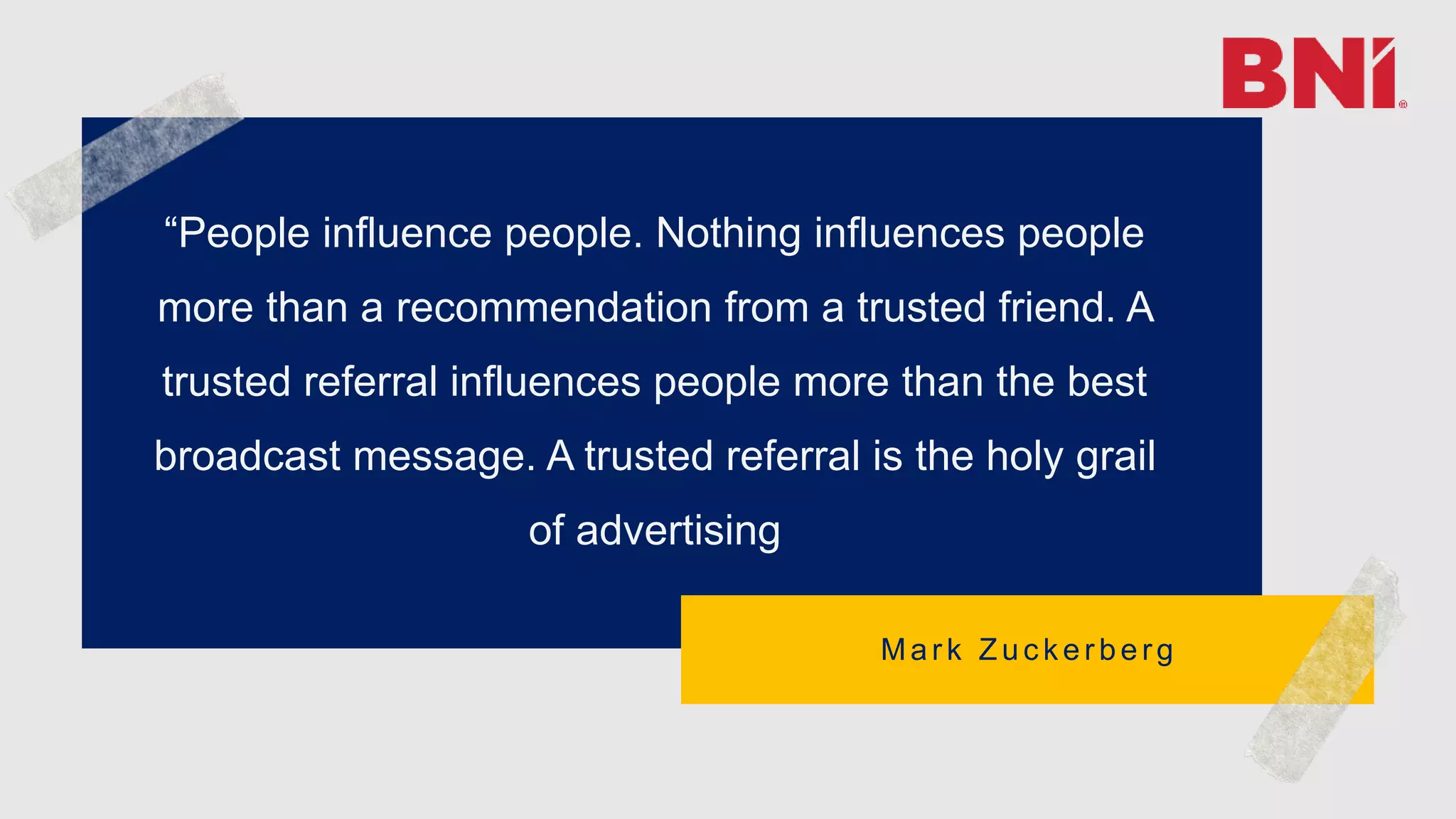 BNI Edu Slot - Types of referrals and how to announce them | PPTX