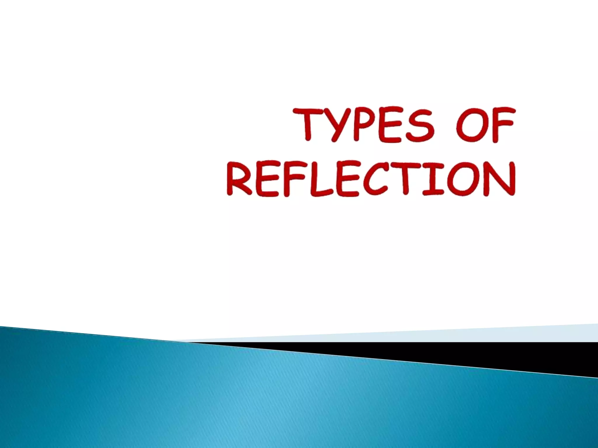 Types of reflection | PPTX