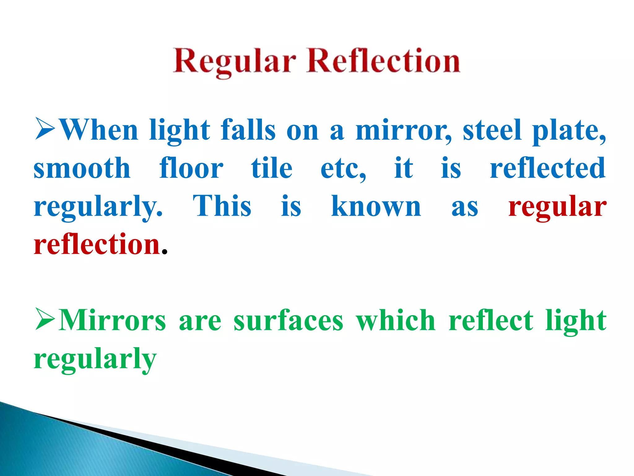 Types of reflection | PPTX