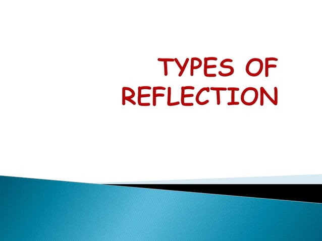 Types of reflection | PPTX | Physics | Science